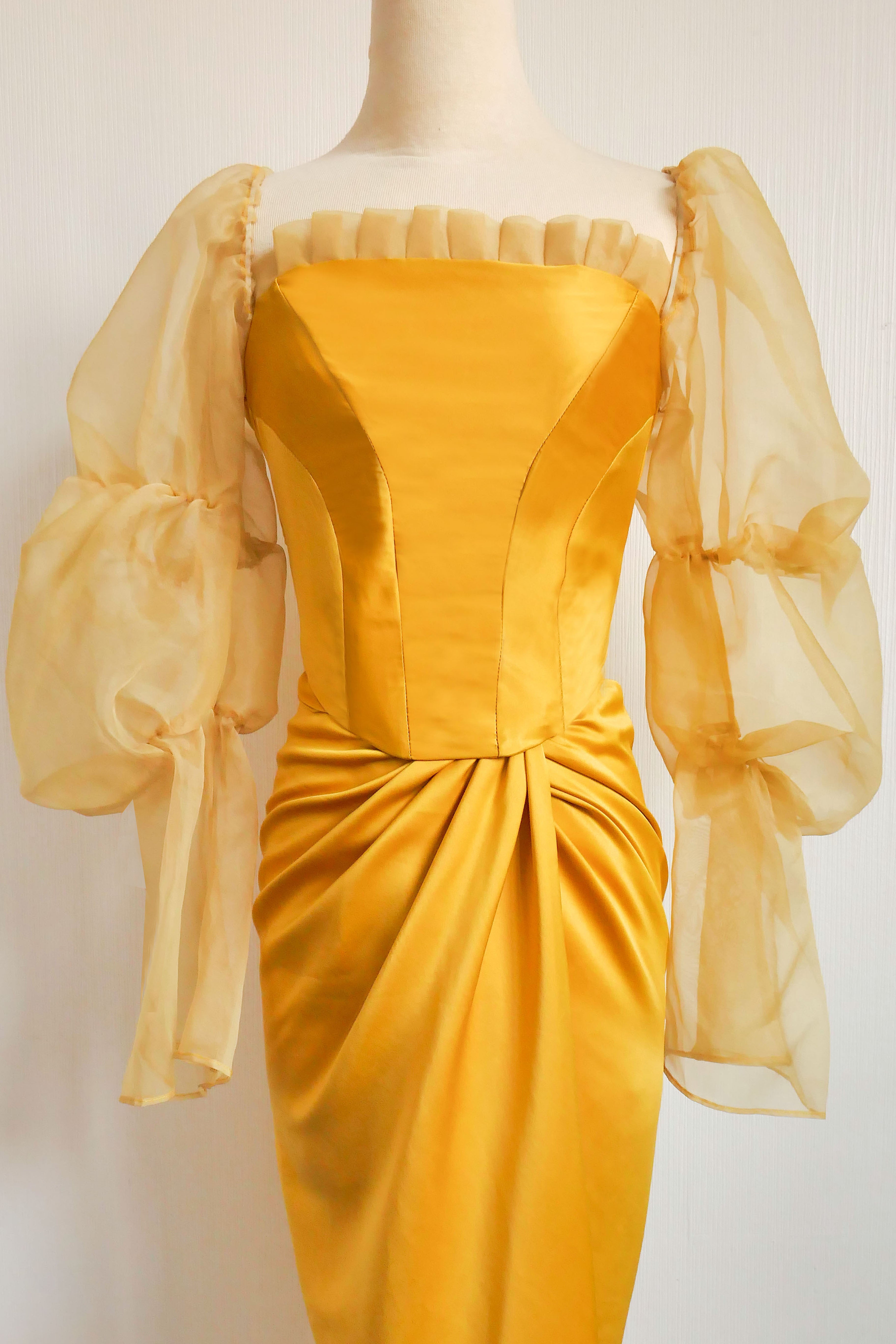 Belle Corset in Yellow (Top Only) – Inch Perfect