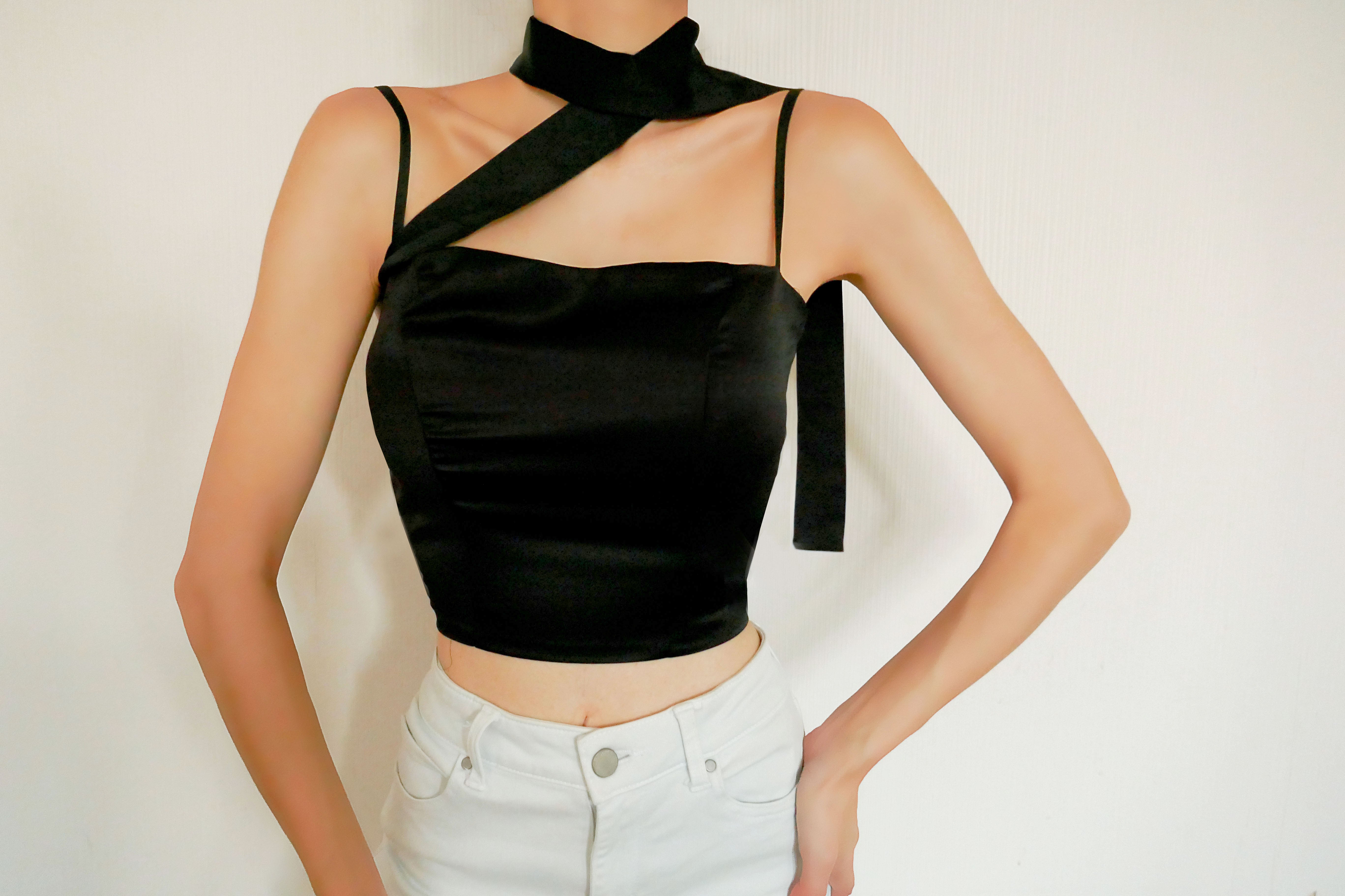 Roxanne Black Sash Top – Inch Perfect