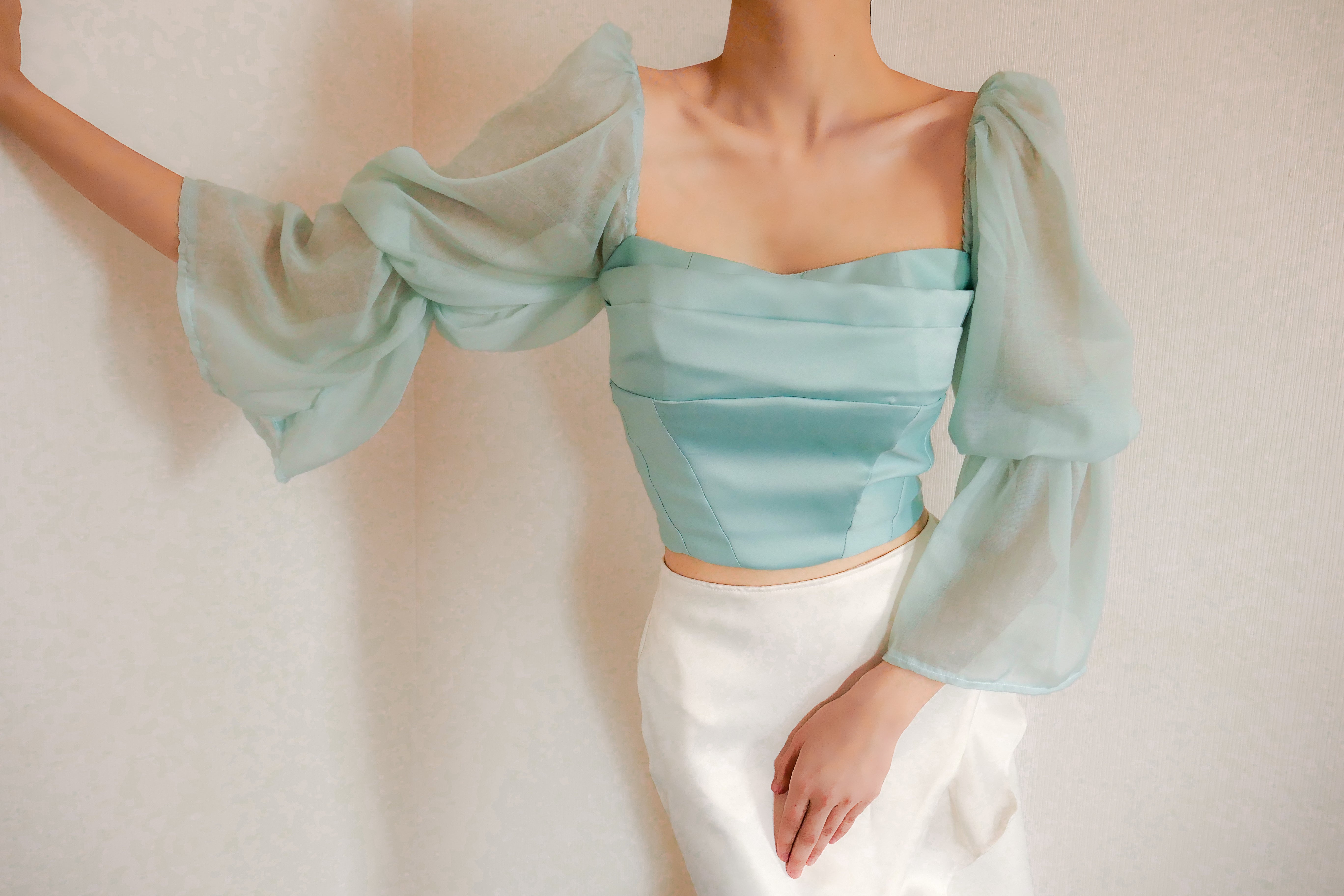 Reve Puff Sleeve Top in Sage – Inch Perfect